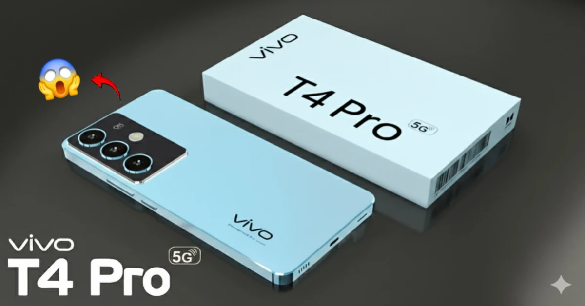 Vivo T4 Pro 5G with 50MP Periscope Camera, Snapdragon 7 Gen 4, 6,500mAh Battery & Powerful 90W ...
